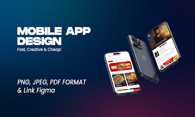 Design creative mobile app ui design using figma by Fadhlanfrds | Fiverr