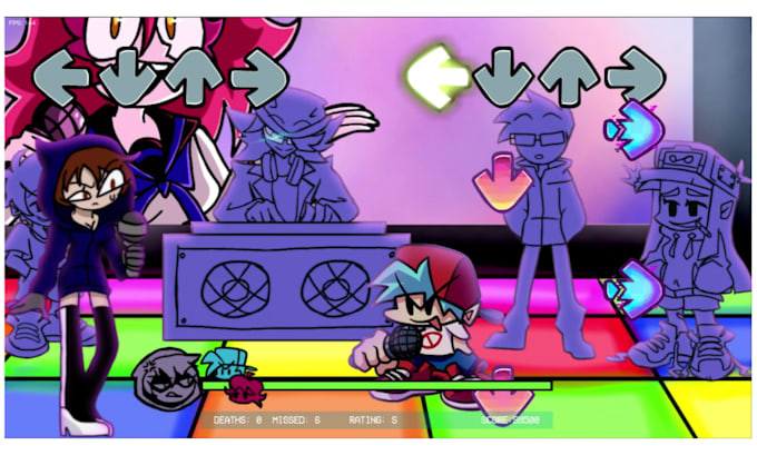 Concevoir un sprite fnf, pour le mod de fond fnf, un sprite fnf, une ...