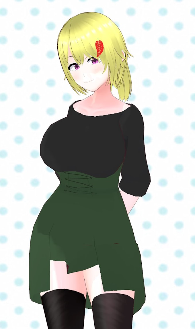 Create cute vroid commission design or chibi 3d model rigging for ...