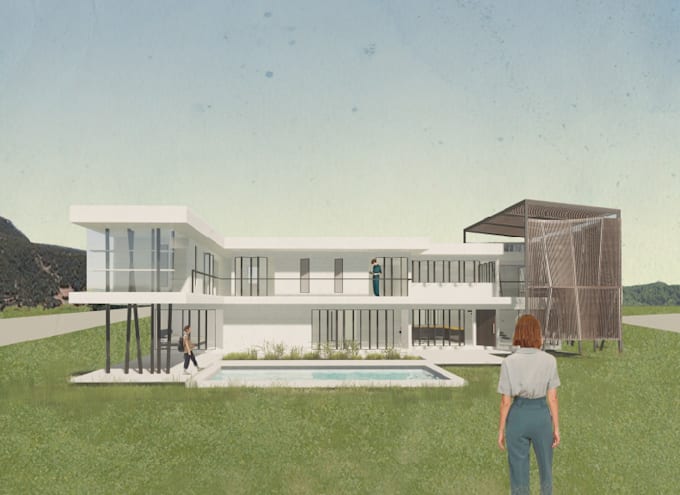 Render your architecture project by Nafiarchi | Fiverr