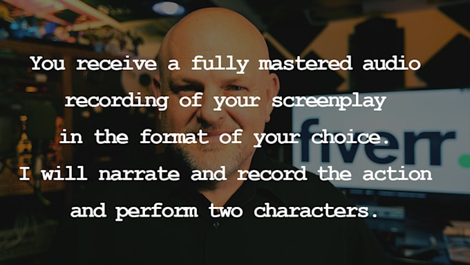 Audio record reading your screenplay or script by Philiptruitt | Fiverr
