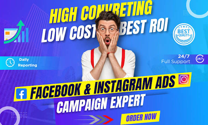 Setup laser targeted facebook ads campaign and instagram ads by ...
