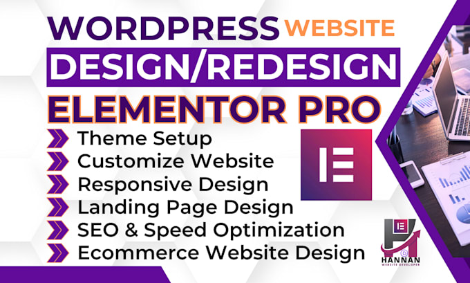 Design or redesign wordpress website with elementor pro ecommerce website by Hannanpro24 | Fiverr
