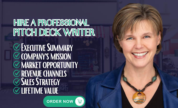 Write complete pitch deck writing, pitch deck writer, sales deck writer ...