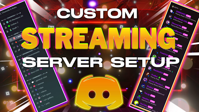 Professionally set up a custom discord server for streamers by Usamarashid2840 | Fiverr