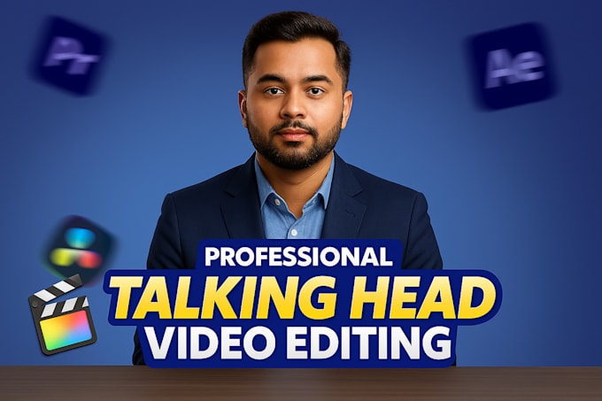 Edit a professional youtube talking head video with modern graphics and ...
