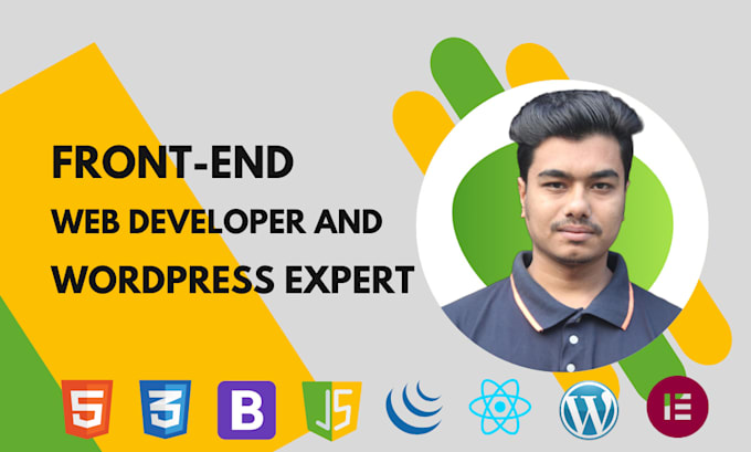 Be your front end web developer using html, css, bootstrap, js by Sifat_rhaman442 | Fiverr