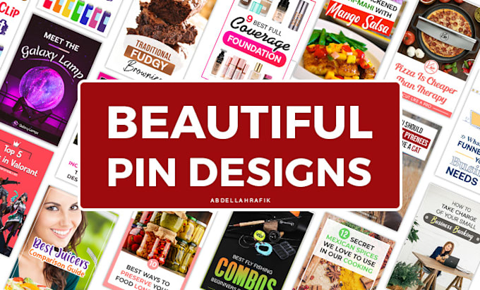 Design beautiful pinterest pins by Abdellahrafik | Fiverr