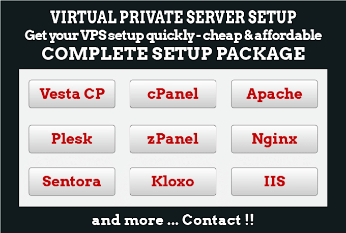 Setup your vps or dedicated server by Techpig | Fiverr