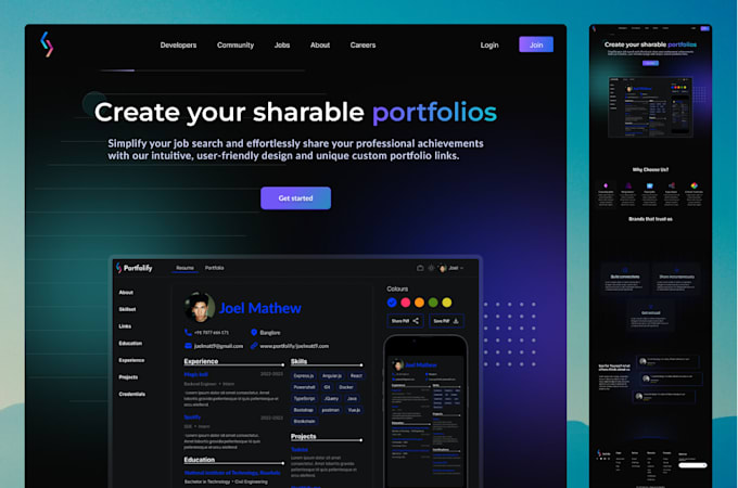Design beautiful portfolio in figma by Vansita19 | Fiverr