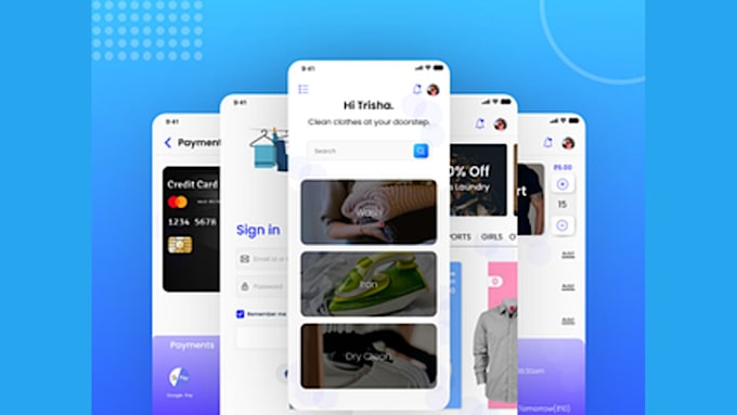 Develop laundry app, cleaning services, ui ux for android and ios by ...