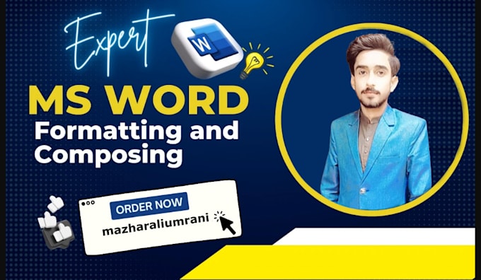 Ms word expert document automation editing formatting by Mazharaliumrani | Fiverr