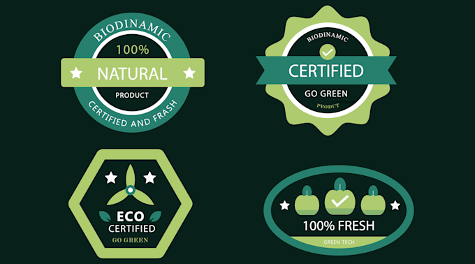 Design clean badge, patch, round sticker, label, logo design by ...