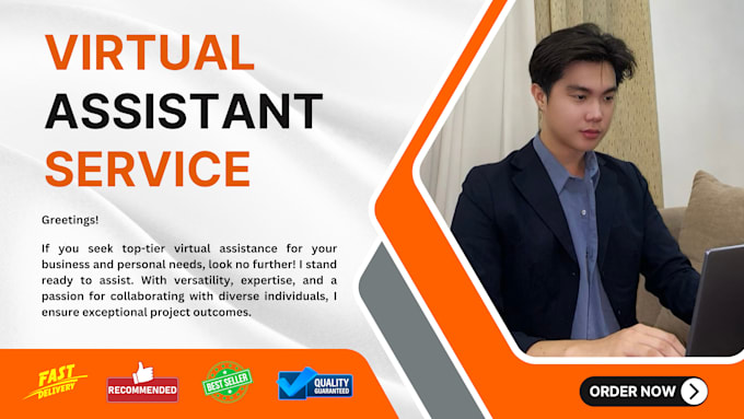 Be your reliable virtual assistant for all your needs by Redferido | Fiverr