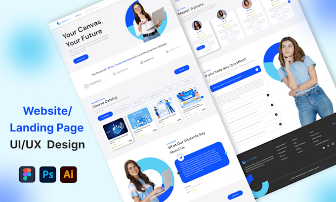 Design website mockup landing page design uiux design web design in figma by Bari_uiuxdesign ...