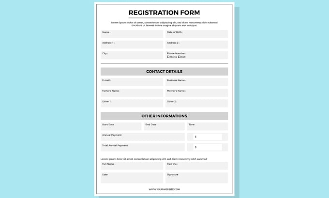 Create order form, invoice, fillable pdf, quotation, proforma, receipt ...