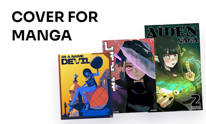 Design and draw cover art for your manga by Mikeakumor | Fiverr