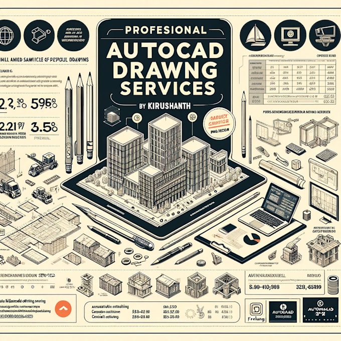Make architectural drawing in autocad and revit by Kirushanth_king | Fiverr