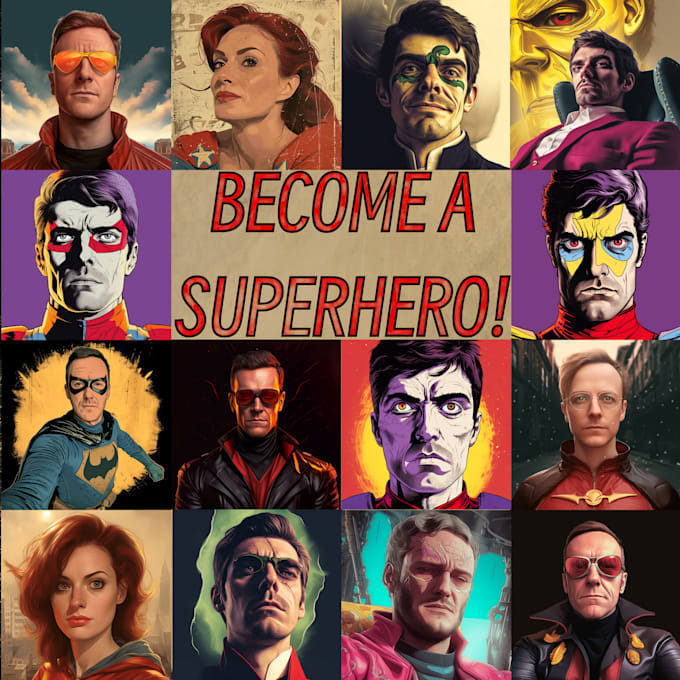 Create a superhero portrait by Thebozzyman | Fiverr