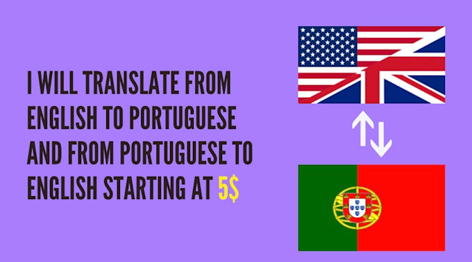 Translate english to portuguese or portuguese to english by ...