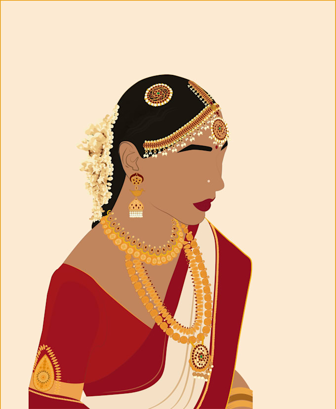 Create a flat detailed illustration art for you by Tanshidesigner | Fiverr