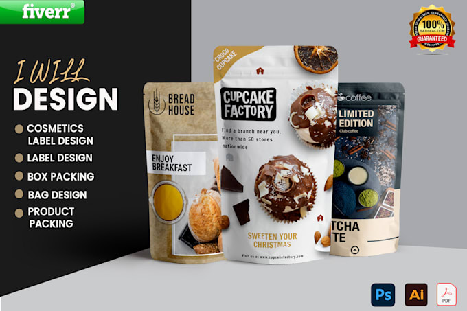 Do premium pouch design, packaging designs, bags, and labels by ...