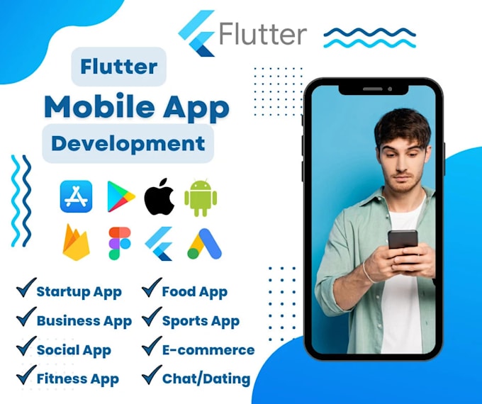 Develop custom flutter mobile apps for ios and android native and ...