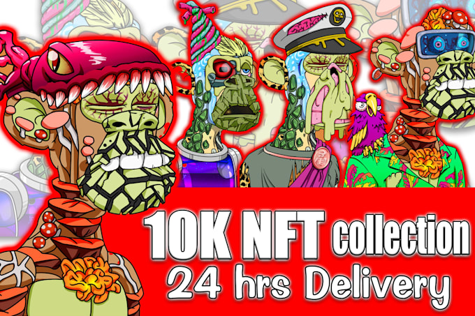 Do stunning 1k,5k,10k nft collection by Hikka_graphics | Fiverr
