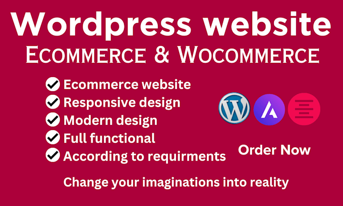 Design woocommerce website or ecommerce online store using woocommerce wordpress by Adeel ...