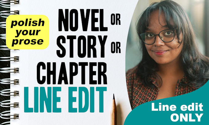 Line edit your novel, chapter or story by Rachelxwrites | Fiverr