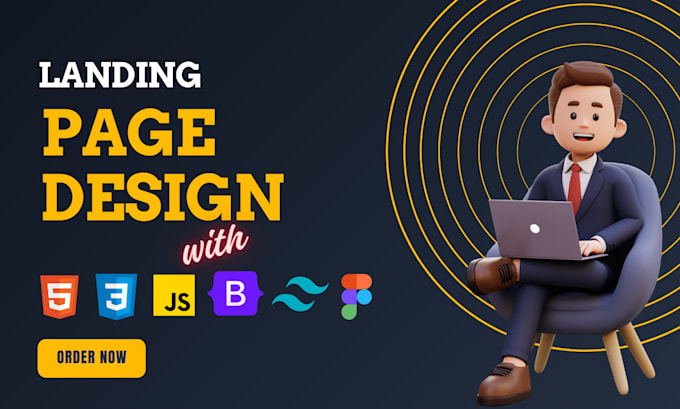Build html landing page portfolio website html css bootstrap by Arhamhanif386 | Fiverr