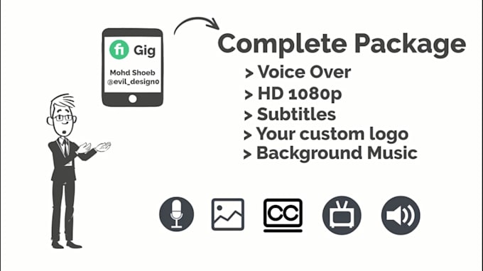 Make top notch whiteboard animation video by Evil_design0 | Fiverr