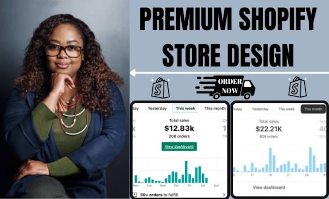 Design, redesign shopify store, shopify dropshipping store, shopify ...