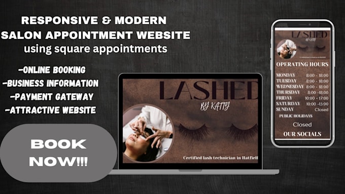 Create responsive salon appointment website by Masego_nkomane | Fiverr