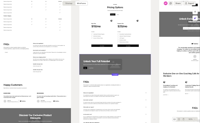 Create a webpage design layout, copy, ai images, wireframes by Arunpatel1983 | Fiverr