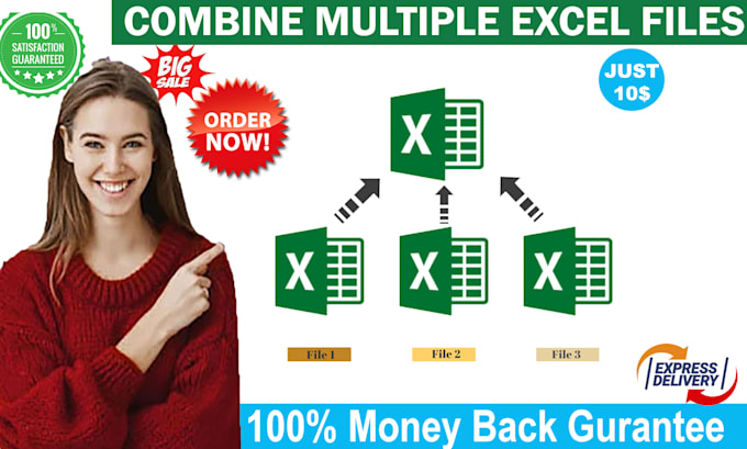 Clean Format Edit Data Combine Consolidate Merge Split Multiple Excel Csv Files By Jamshedbro