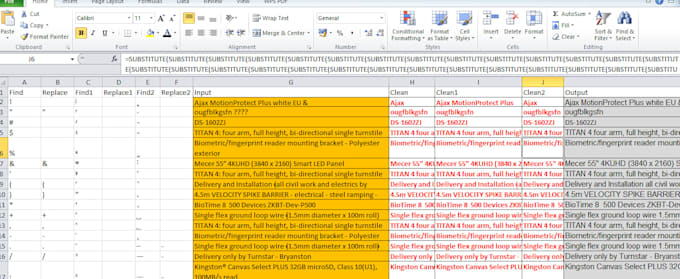 Do excel or csv data cleaning, formatting, organize, remove duplicate data by Zanele_ndlovu8 ...