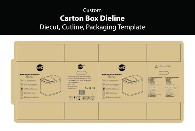 Create carton box, cardboard box, kraft box, shipping box, any custom ...