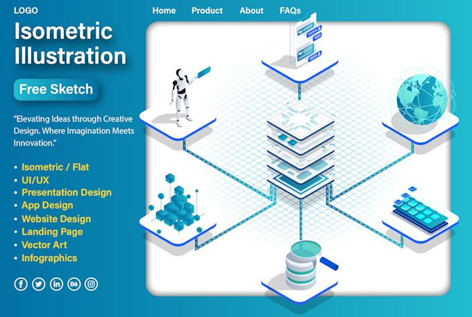 Create custom 2d and 3d isometric explainer lottie animation by ...