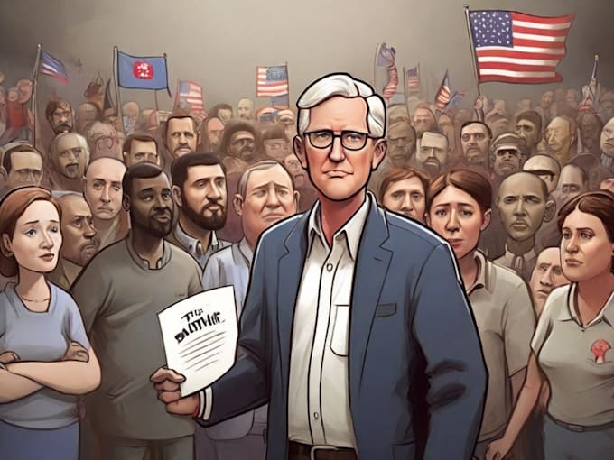 Draw amazing political cartoon by Amavlsa | Fiverr