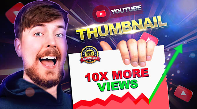 Design attractive eye catchy youtube thumbnail by Haiderwahid | Fiverr