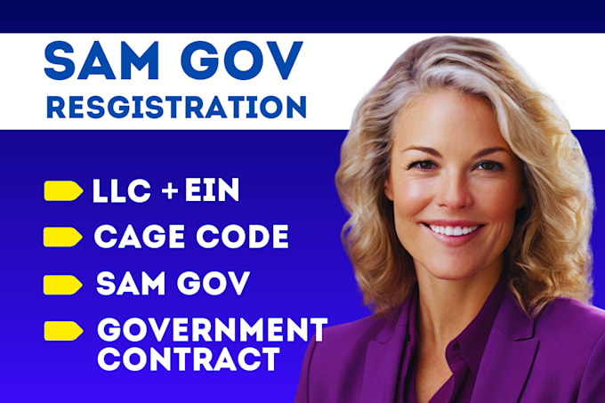 Do sam gov registration, llc, uei, cage code, ein, government contract by Mariajanne | Fiverr
