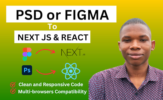 Convert psd to next js or figma to react or next js with tailwind css ...