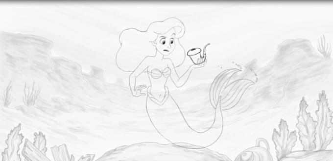 Do 2d animation, line art animation, pencil sketch, pencil drawing ...