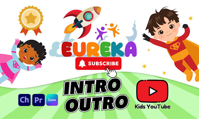 Create kids intro, outro, logo animation for youtube kids channels by ...