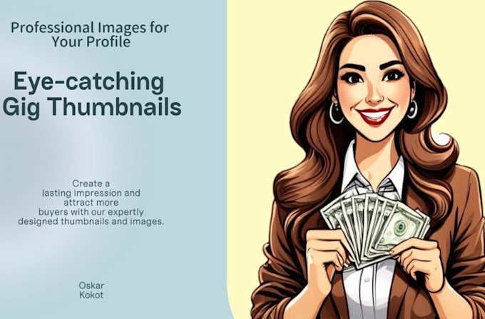 Design successful and eye catching fiverr gig thumbnails by Anime4oskar ...