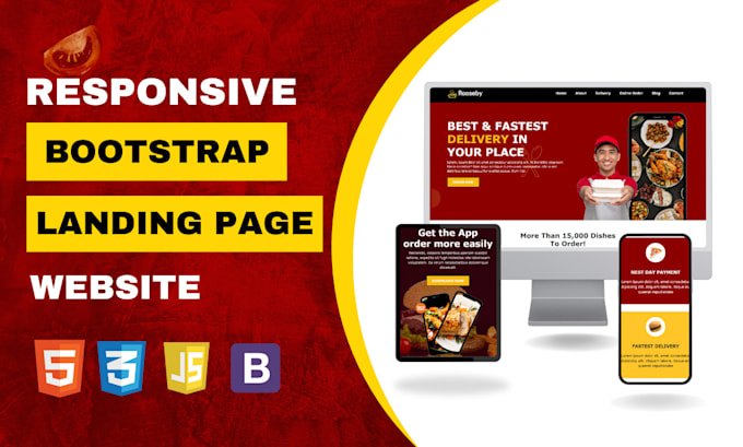 Design Modern Html Css Bootstrap Landing Page Website By Sanjidaorpita Fiverr 2151