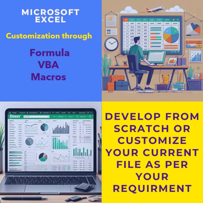 Customize and automate microsoft excel by vba, macros and formulas Customize and automate microsoft excel by vba, macros and formulas