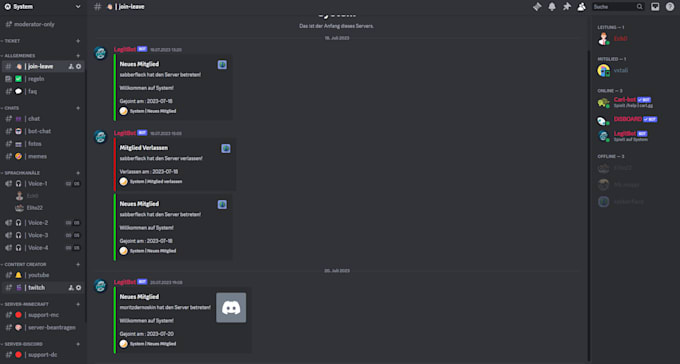 Design a discord server for you by Echoyt694 | Fiverr