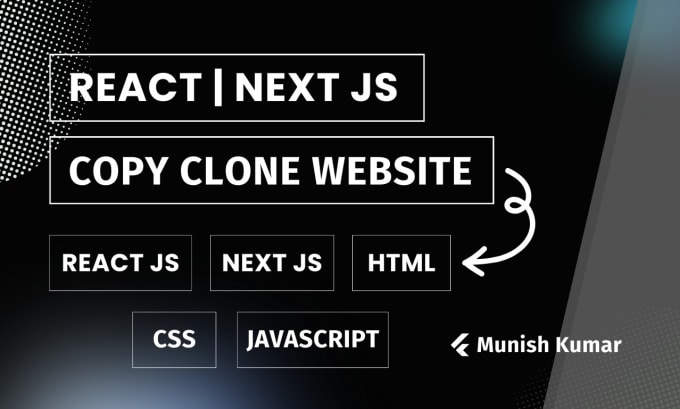 Make duplicate website, clone website using reactjs or nextjs by ... Make duplicate website, clone website using reactjs or nextjs by ...